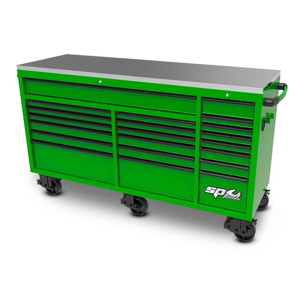SP Tools SP44825G 73" 21 Drawer USA Sumo Series Wide Roller Cabinet ...