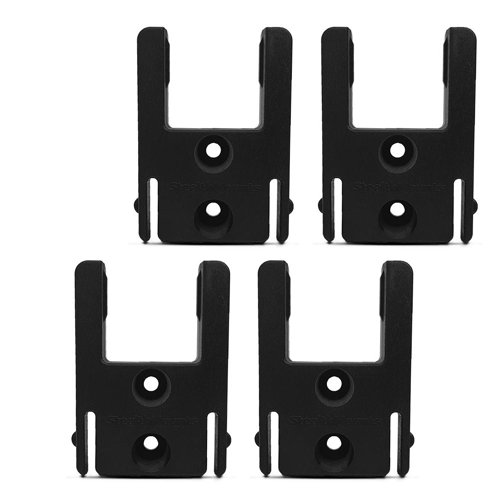 StealthMounts TM-MW18-BLK-4 M18 Milwaukee 4-Pack Black Tool Storage Mounts