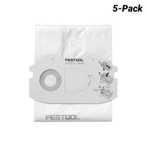 Festool SC FIS for CT MIDI/5x (498411) 5-Pack Replacement SelfClean ...