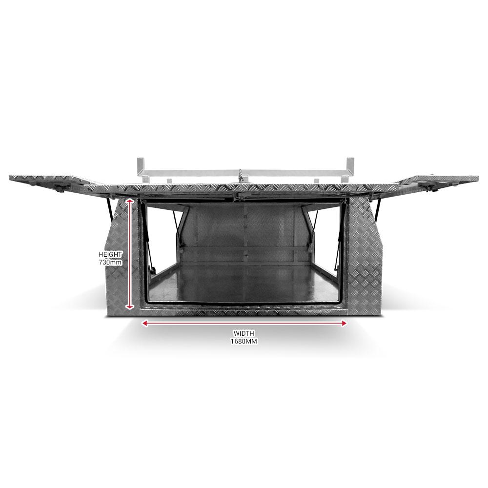 Daytona D18CC3 1800mm x 1800mm x 860mm 3 Door 2.5mm Aluminium Checker ...