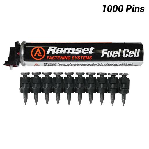 Ramset TF800PLUSKIT TrakFast 800 PLUS Gas Fastener Tool with 1000 Pins ...