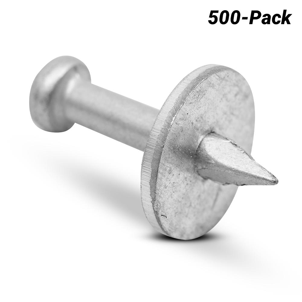 Ramset CW415Q500 500-Pack 2.4 x 15mm Light Duty Concrete Nail With Washer