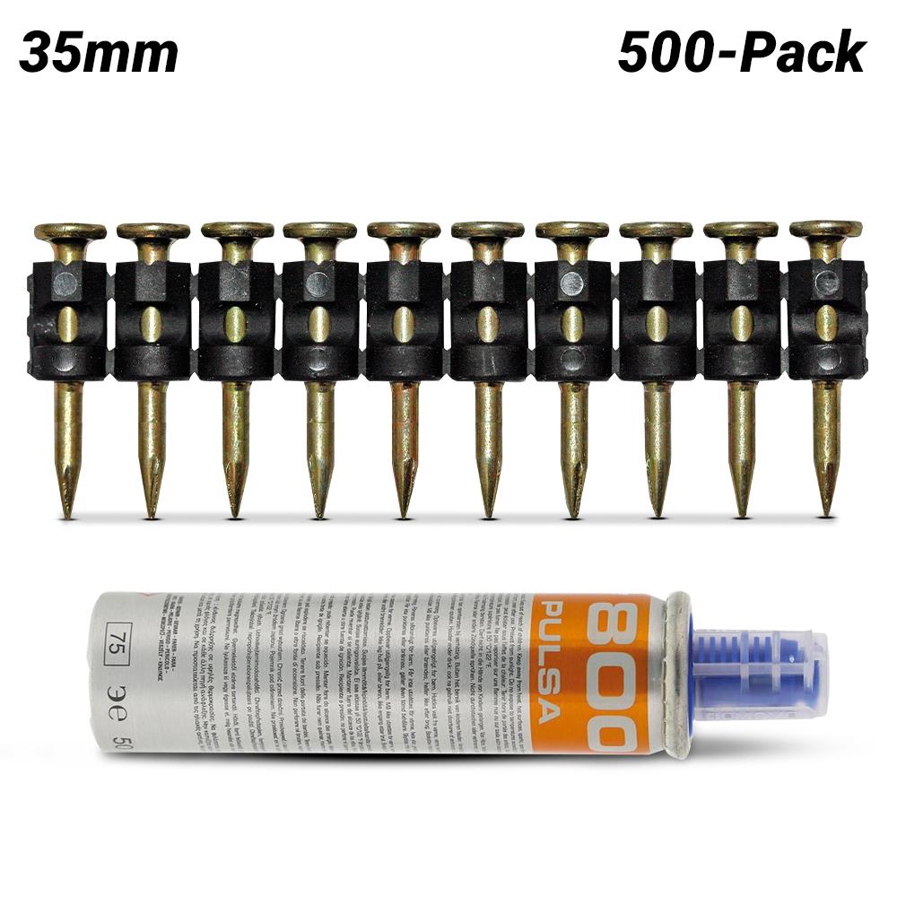 Ramset P8C635 500-Pack 35mm Drive Pins For Steel and Concrete Fixing ...