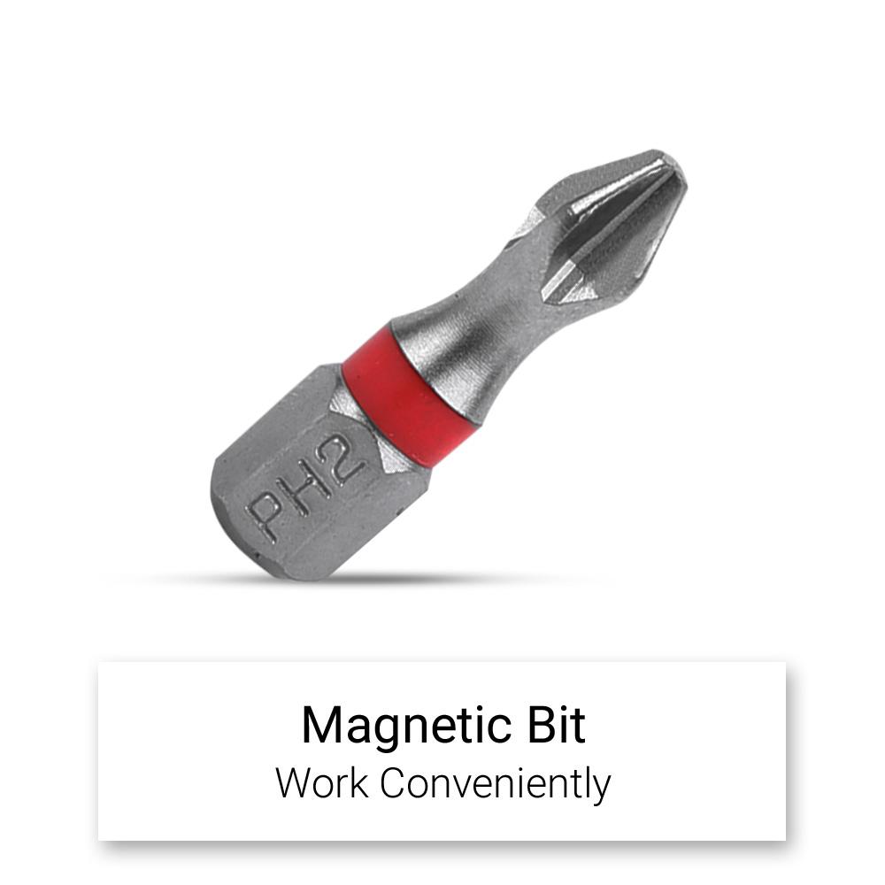 Xtorque XTCT3050P2 30pce 50mm Torsion Phillips PH2 Driver Bit Set