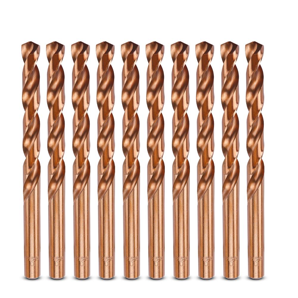 Xtorque X351010 10-Pack 10mm 135º M35 Cobalt Steel Drill Bit