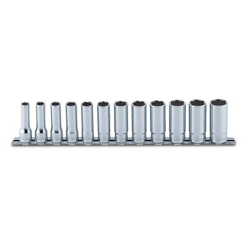 Ko-Ken KORS3300M/12 12pce 8mm-19mm x 55mm 3/8" Drive Deep Socket Set
