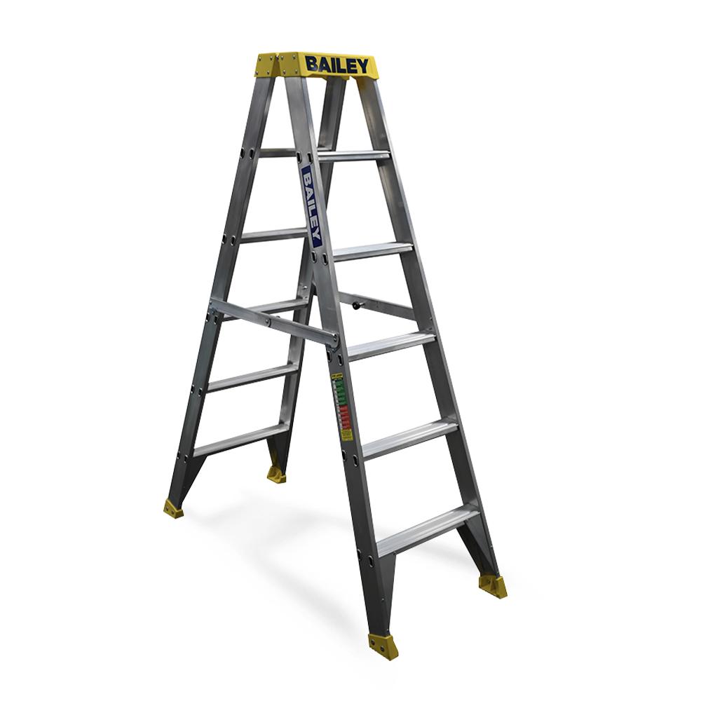 Bailey FS13963 150kg 1.8m 6 Step Aluminium Double Sided Ladder