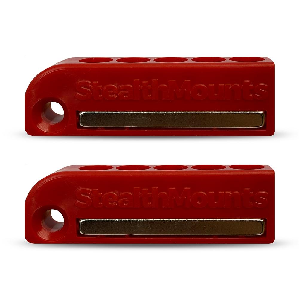 StealthMounts BH-MW12-RED-2 M12 Milwaukee 2-Pack Magnetic Red Drill Bit ...