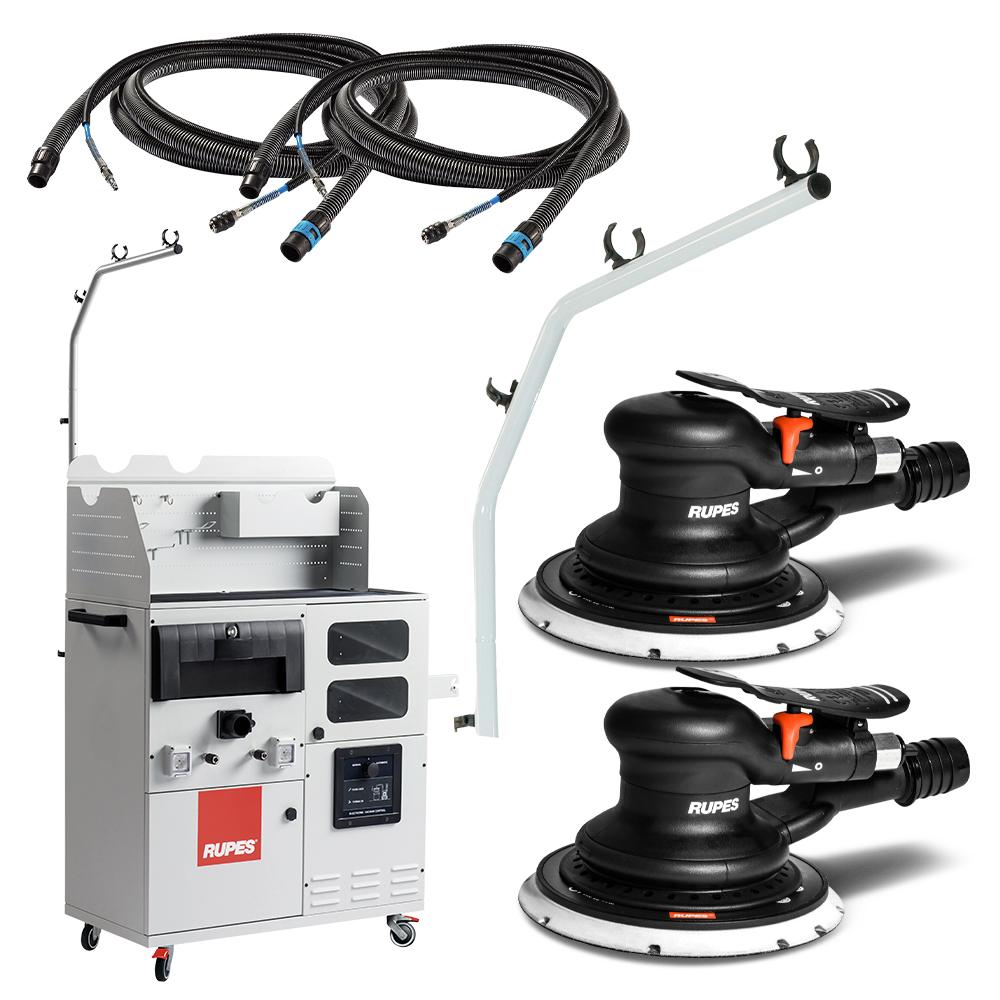 Rupes KR2A/P2/3/6 3mm & 6mm Random Orbital Pneumatic Palm Sander Pack