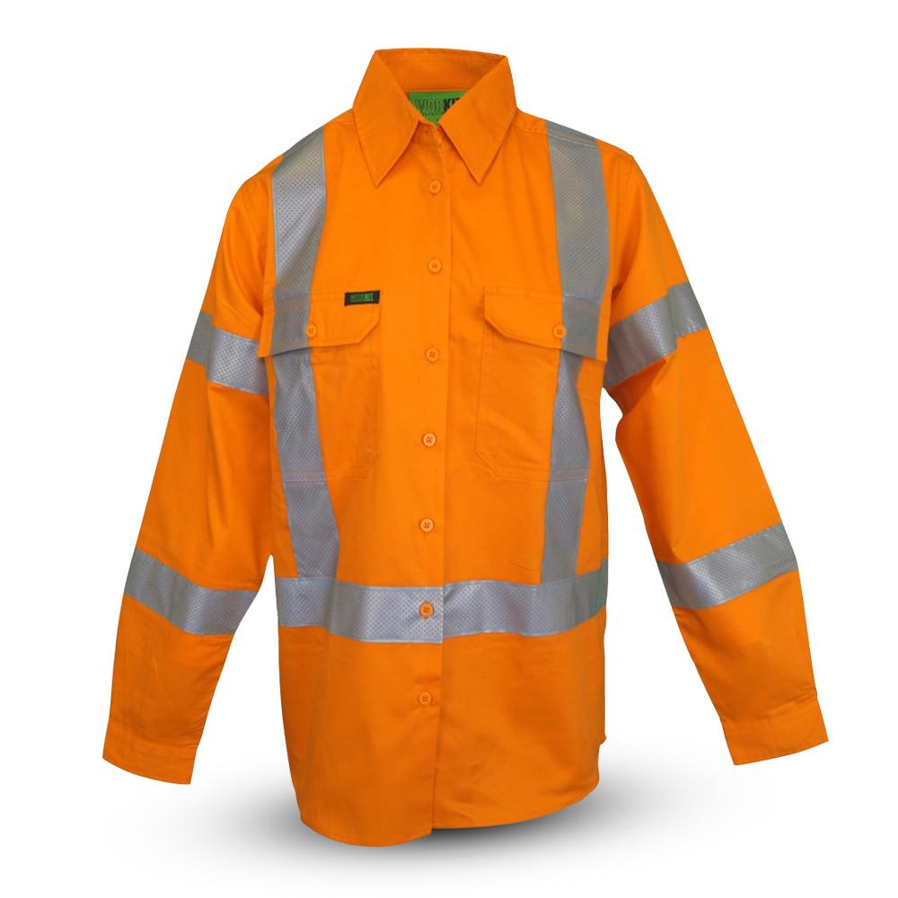 Workit Workwear 2036O Womens NSW Rail X-Back Hi-Vis Breathable ...
