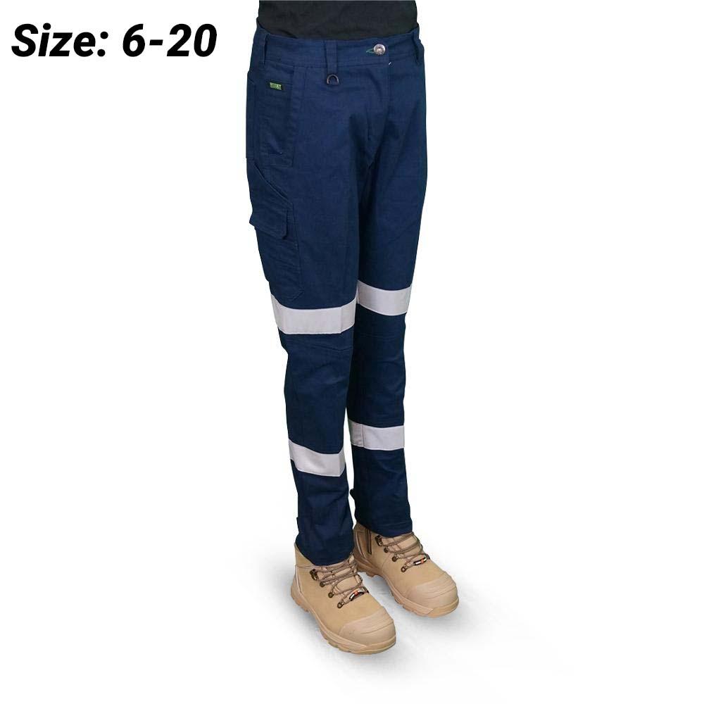 Workit Workwear 1037DTN Womens Biomotion Balance Stretch Double Taped ...