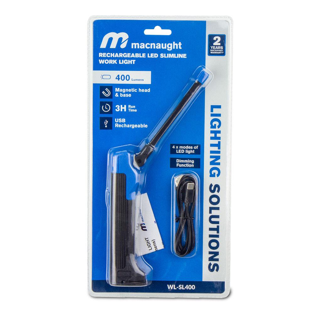 Macnaught WL-SL400 Rechargeable LED Slim Line Work Light