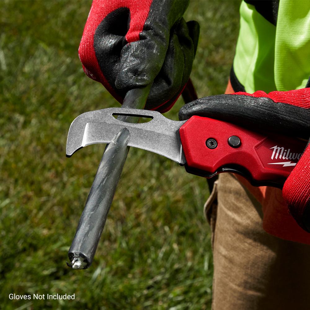 Milwaukee 48221526 FASTBACK Blunt Tip Hawkbill Folding Knife