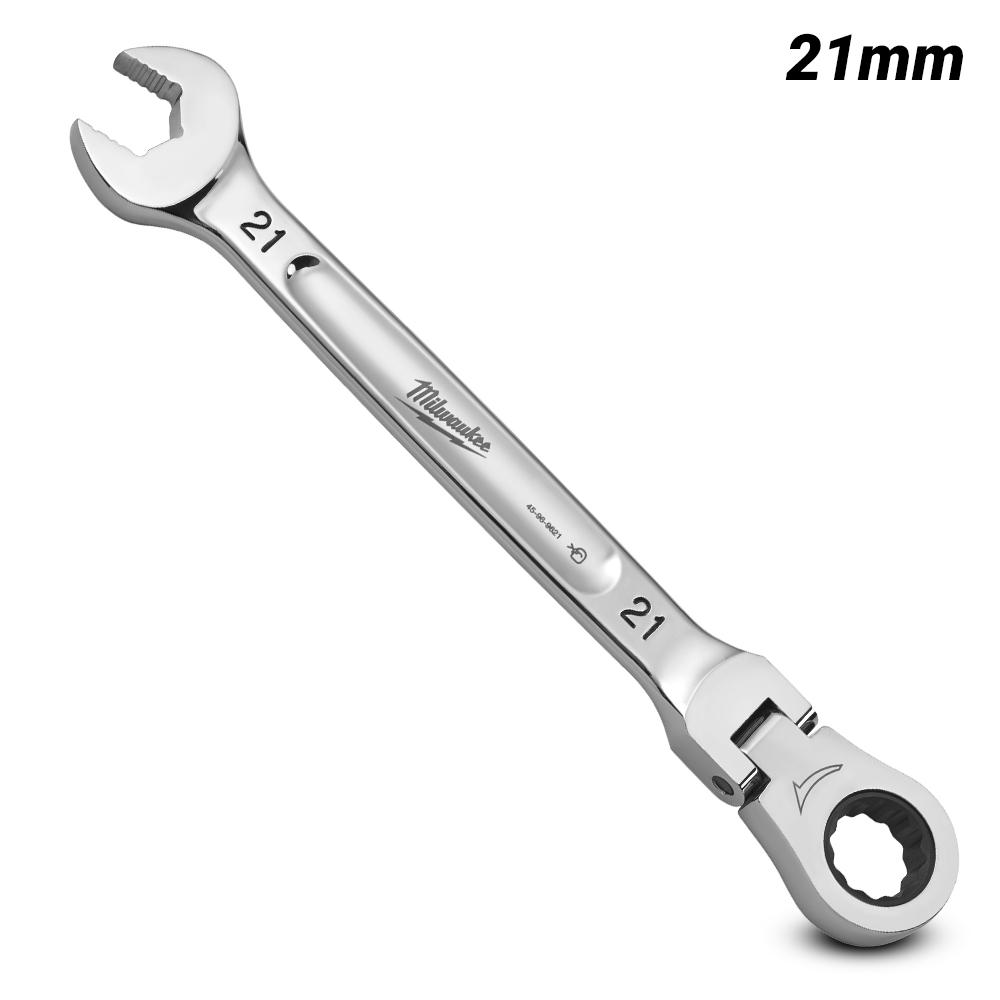 Milwaukee 45969621 21mm Metric Flex Head Ratcheting Combination Wrench