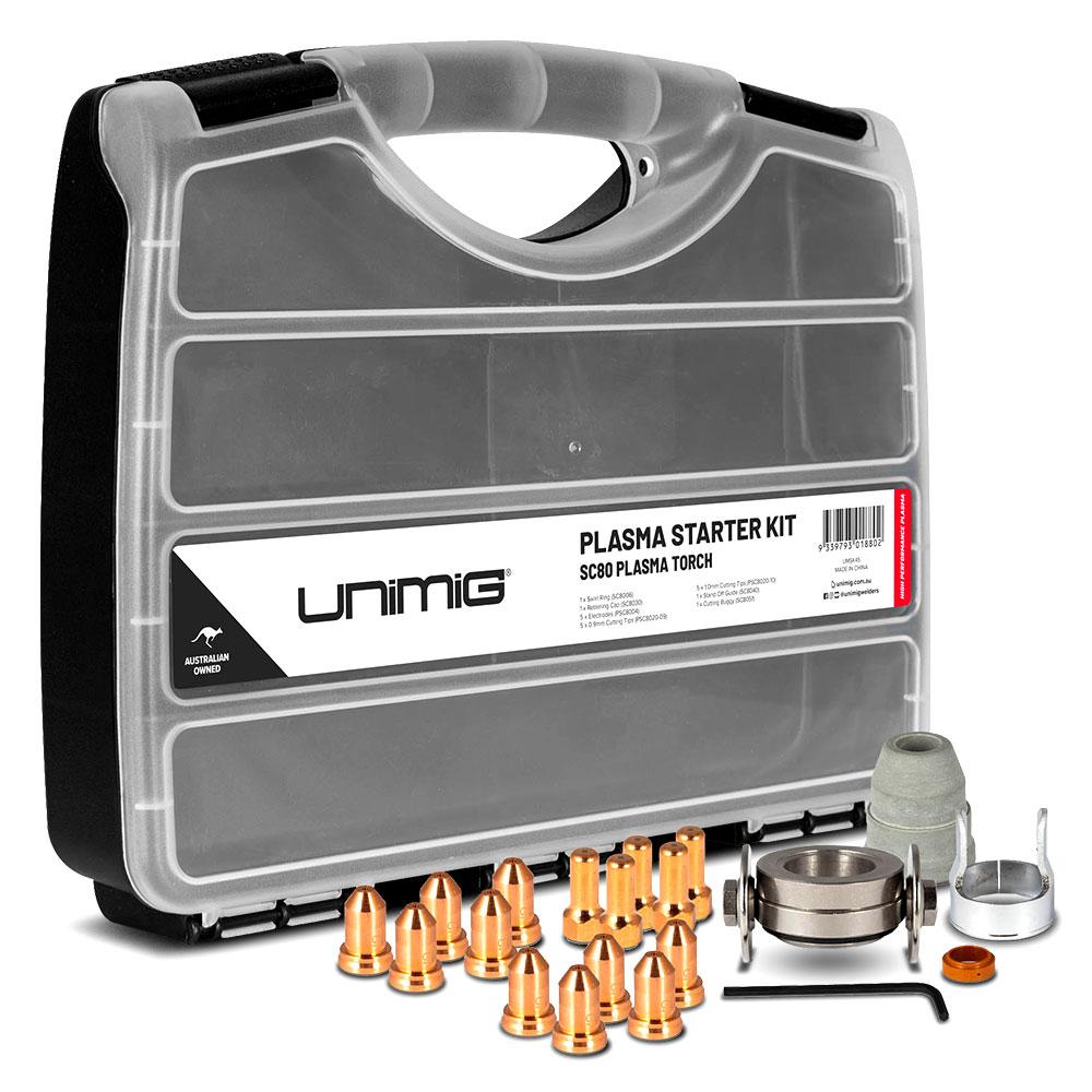 UNIMIG UMSK45 19pce Plasma Torch Starter Kit to suit SC80
