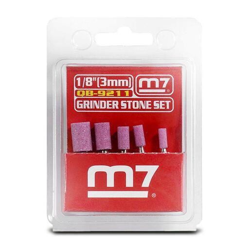 Mighty Seven M7 M7A-QB9211A 5 Piece Grinder Stone Set with 3mm Shank