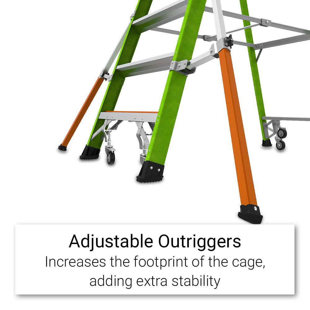 Little Giant Ladder Systems 19708-146 2.41m 170kg Fibreglass Enclosed ...