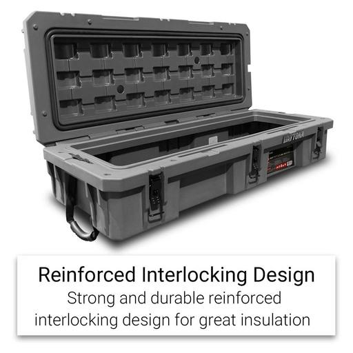 Daytona D95SCB 95L Grey Heavy Duty Low Slimline Cargo Case Box