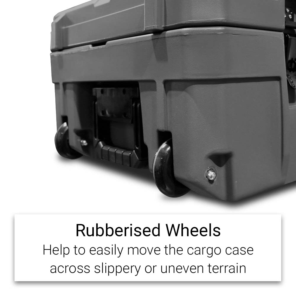 Daytona D128SCB 128L Grey Heavy Duty Low Slimline Cargo Case Box with ...