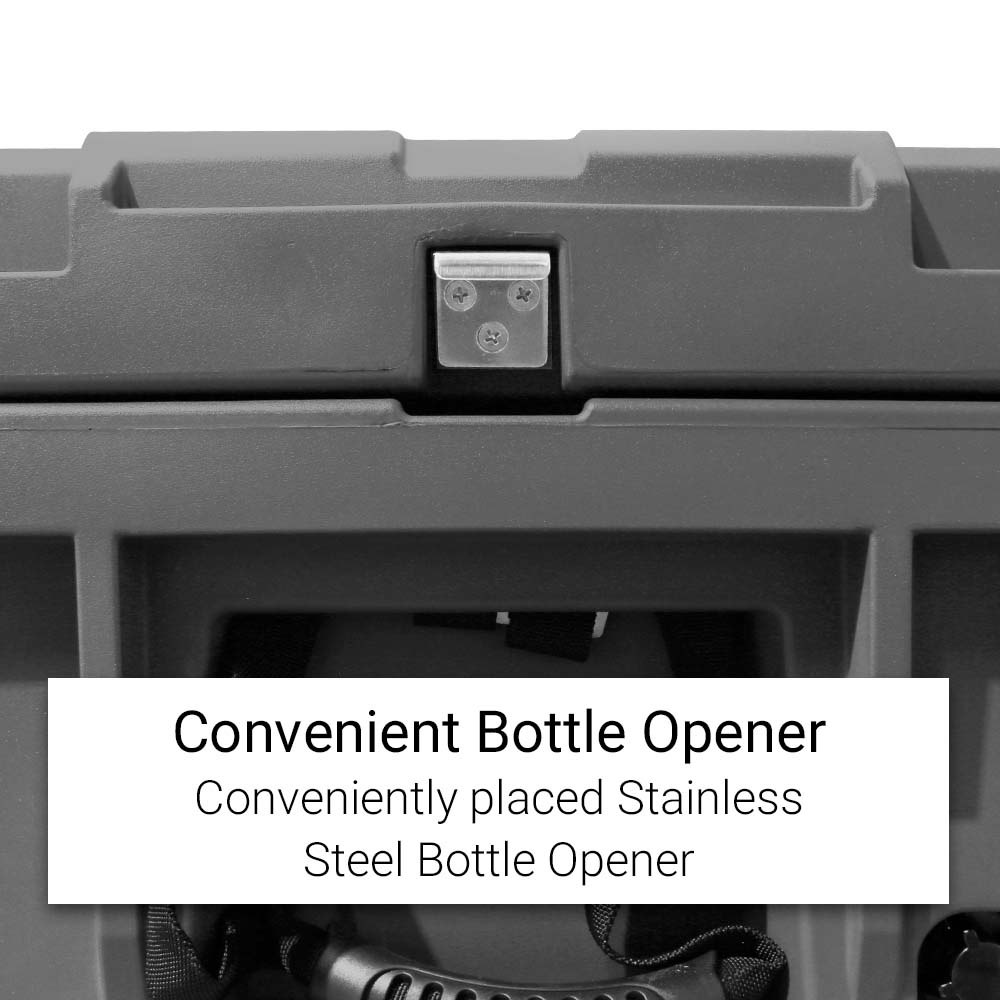 Daytona D232XLB 232L Grey Heavy Duty X-Large Cargo Case Box with Wheels