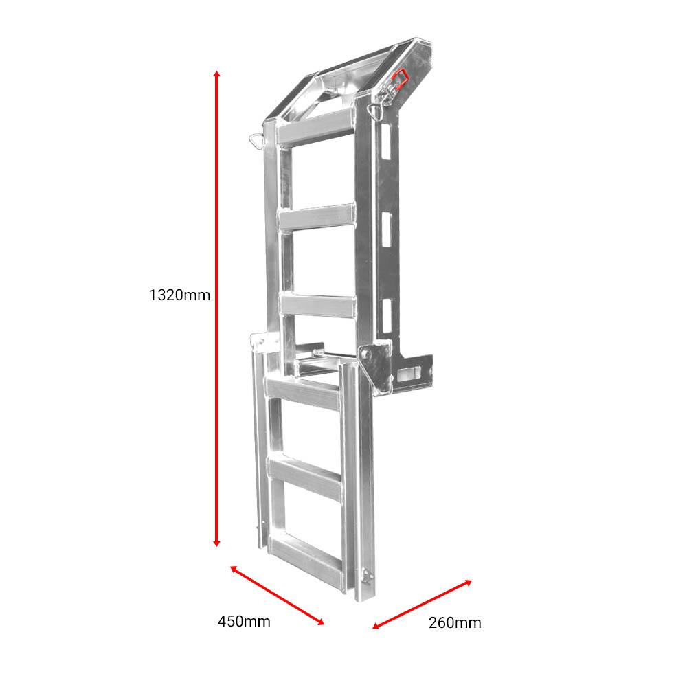 Daytona DCANLAD Canopy Fold Down Ladder