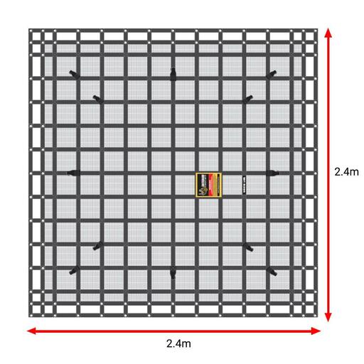 Safeguard DSN-200 2.4m x 2.4m Dual-Cab Cargo Net Suits Dual-Cab Utes or ...