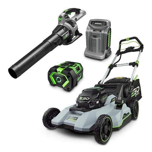 EGO STLB1521E-S 56V 2.5Ah 380mm Cordless Brushless Power+ Line Trimmer Combo Kit With Cordless ...