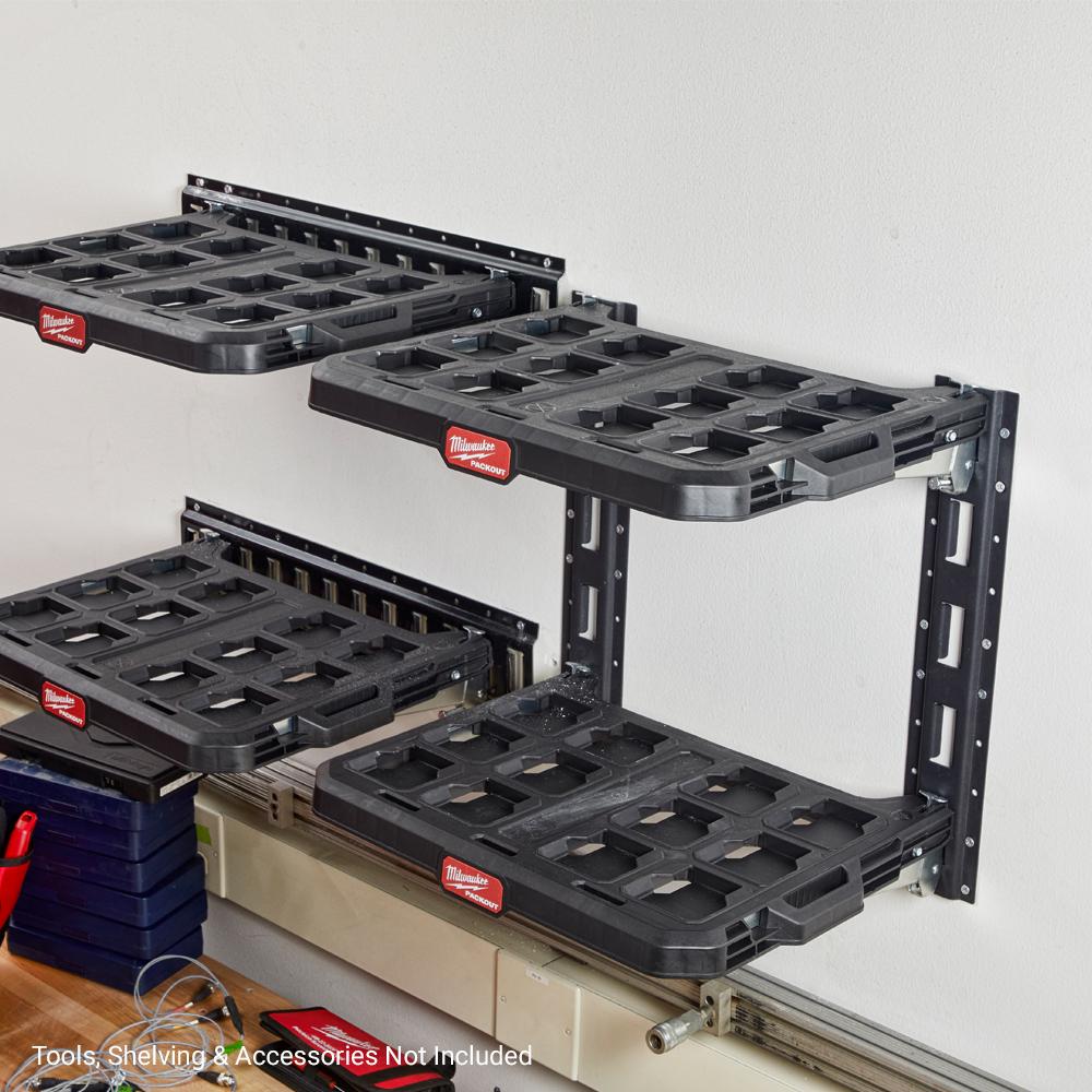 Milwaukee 48228482 2-Pack Vertical E-Track Rails suits PACKOUT Racking ...