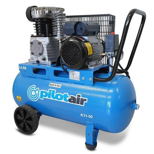 Pilot Air K11-50FR 1.5kW/2HP 50L Reciprocating Air Compressor with ...