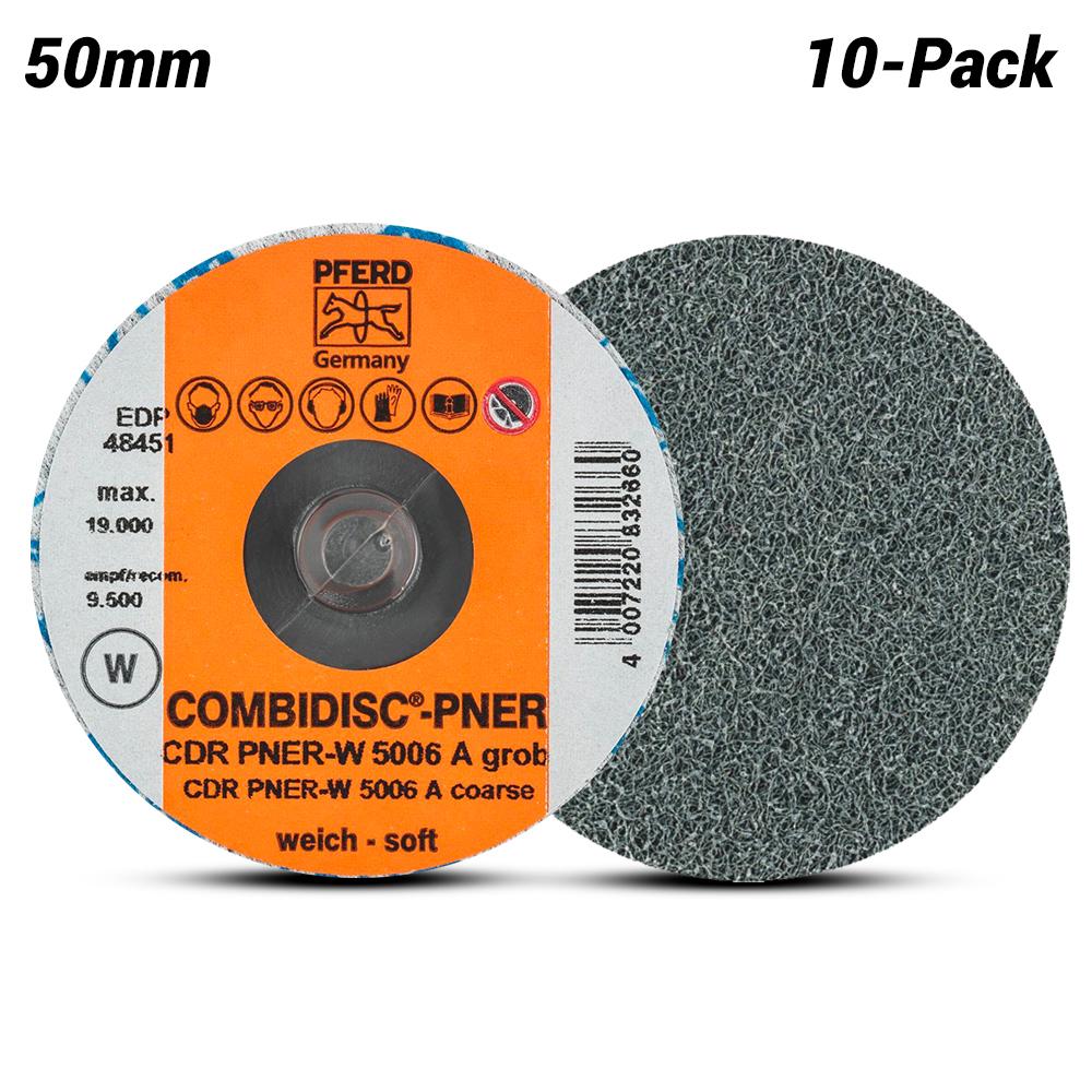 PFERD 42779021 10-pack 50mm (2") CombiDisc Soft Non Woven Unitized Disc