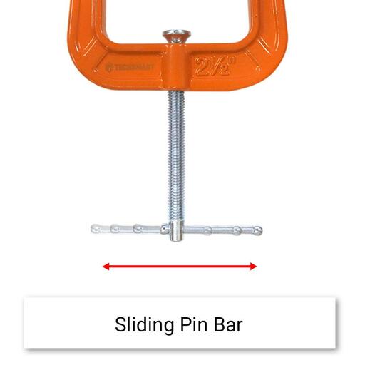 Techsmart TE3EC63 64mm (2.5mm) 3-Way Edge Clamp