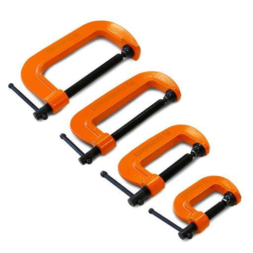 Techsmart T4GC14 4pce 25mm-100mm General Purpose G-Clamp Set
