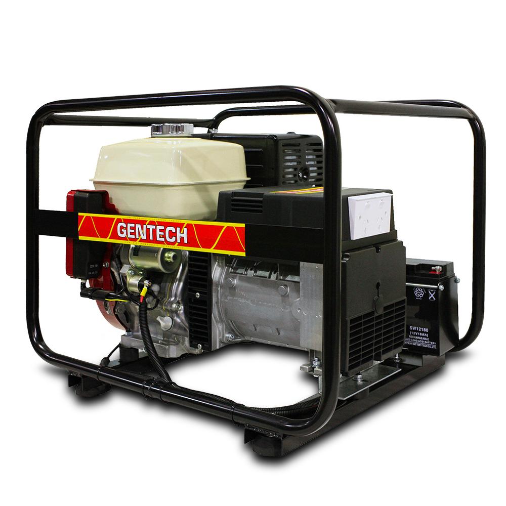 Gentech EP7000HSRE-3 7kVA Three Phase Electric Start Petrol Generator ...