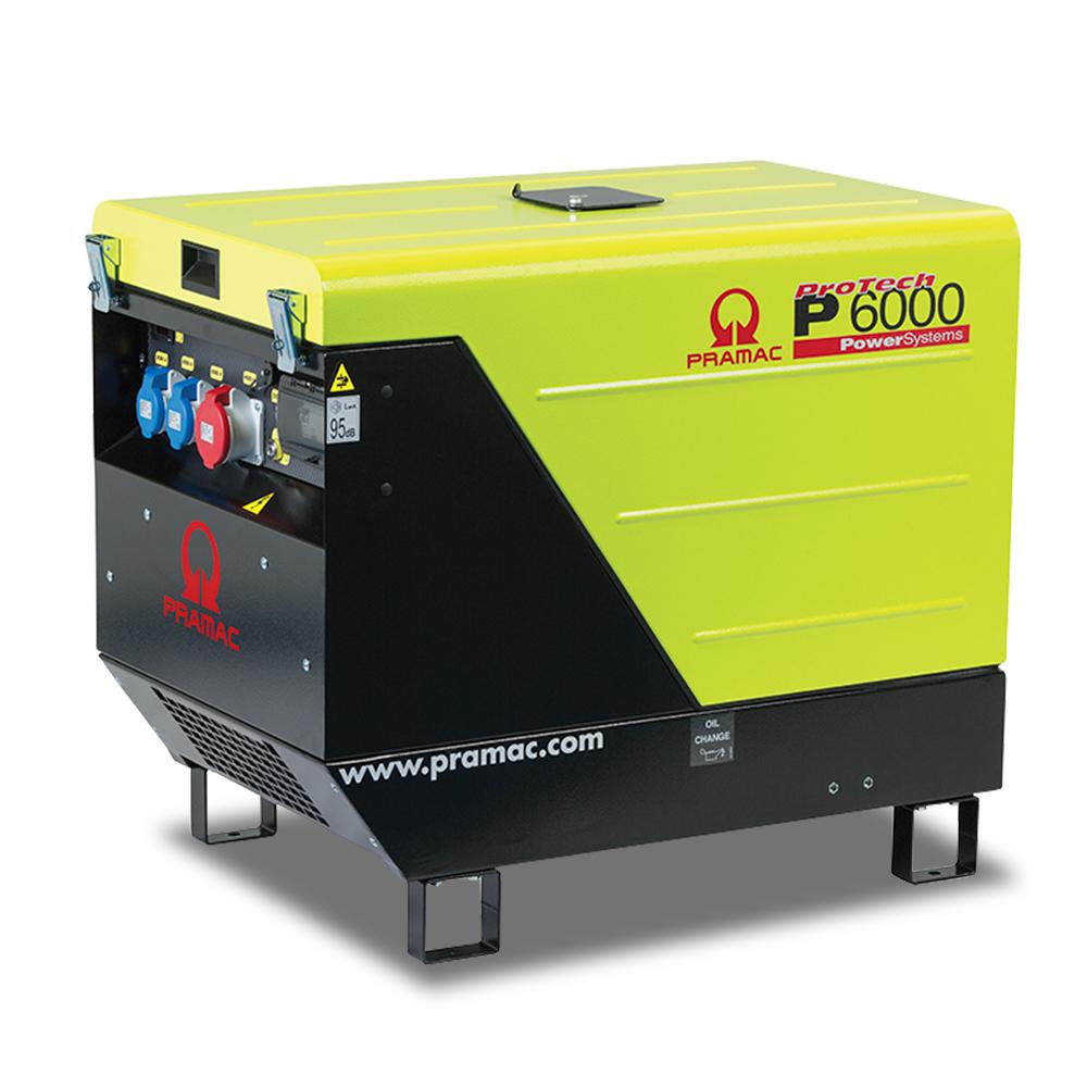 Pramac P6000 (PF482SY400E) 5.9kVA Single Phase Electric Start Silenced ...