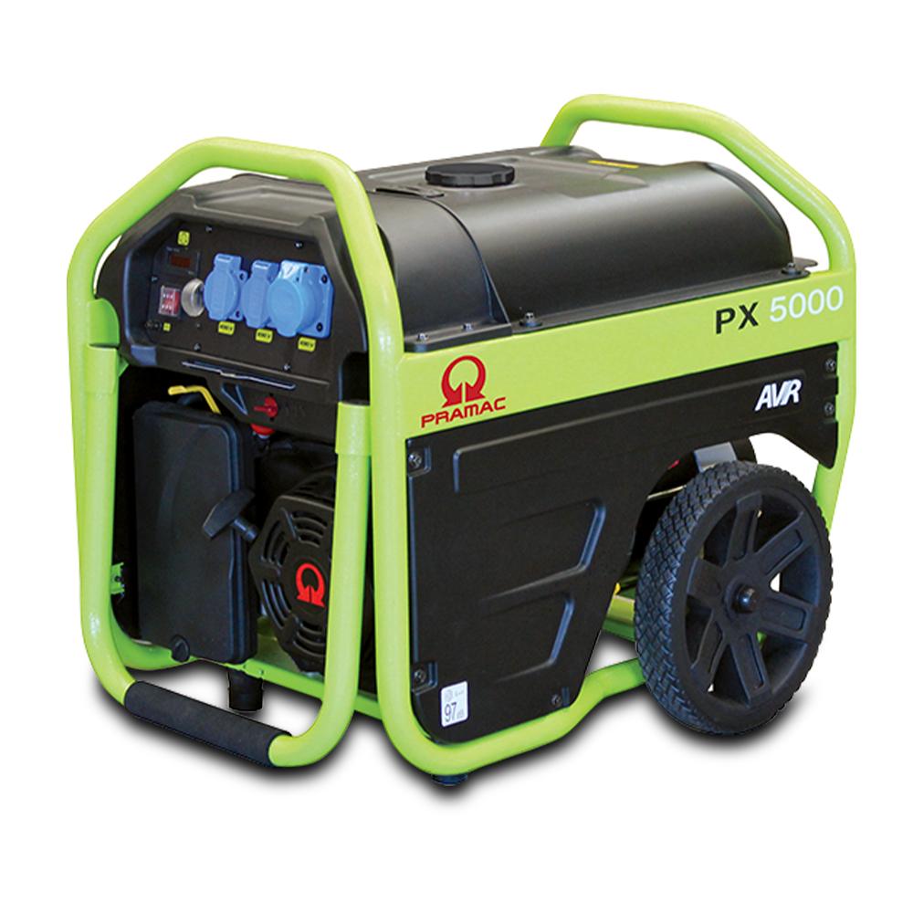 Pramac PX5000 (PK332SX1002) 4.2kVA Single Phase AVR Petrol Portable ...