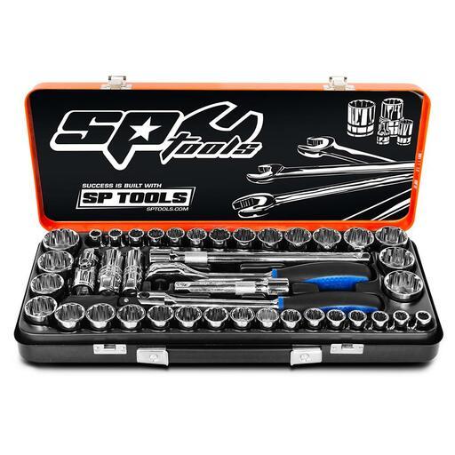 SP Tools SP20300 41pce 1/2" Drive 12 Point Metric/SAE Socket Set