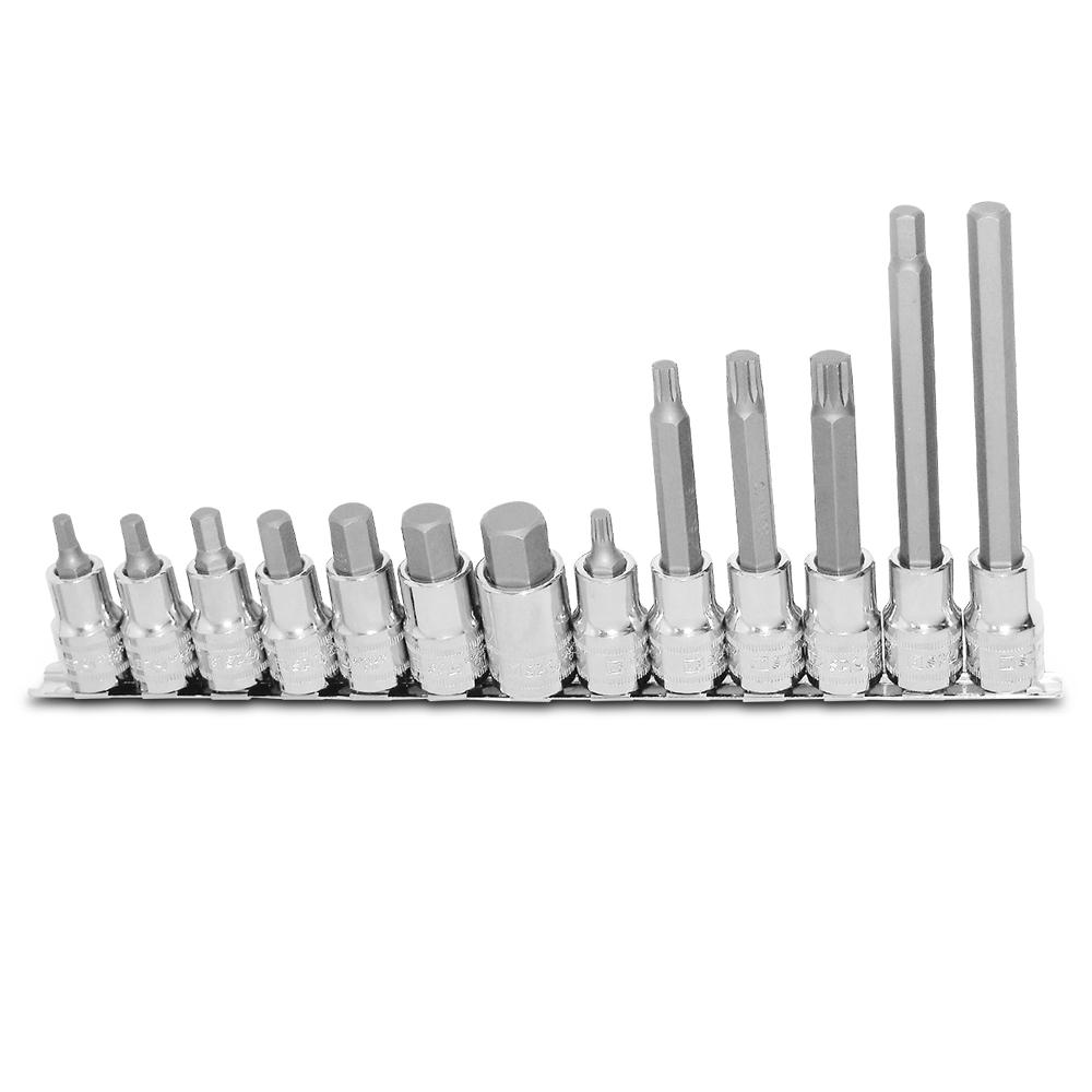 SP Tools SP20566 13pce 1/2" Drive Metric Inhex/Spline Socket Rail Set