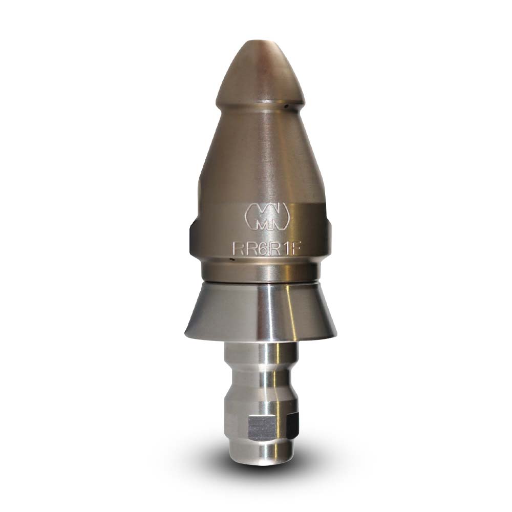 Mustang Nozzles RR6R1F-BA8 1/4" Cone SS Quick Connect Root Rat Nozzle ...