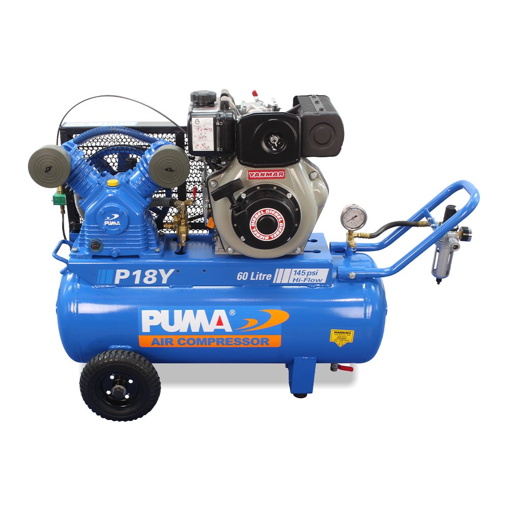 PUMA Air Compressor PU P18Y 4.7HP 350L/min Diesel Compressor