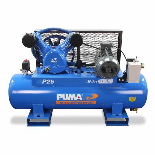 PUMA Air Compressor PU P25 415V 4HP 390L/min Electric Motor Air Compressor