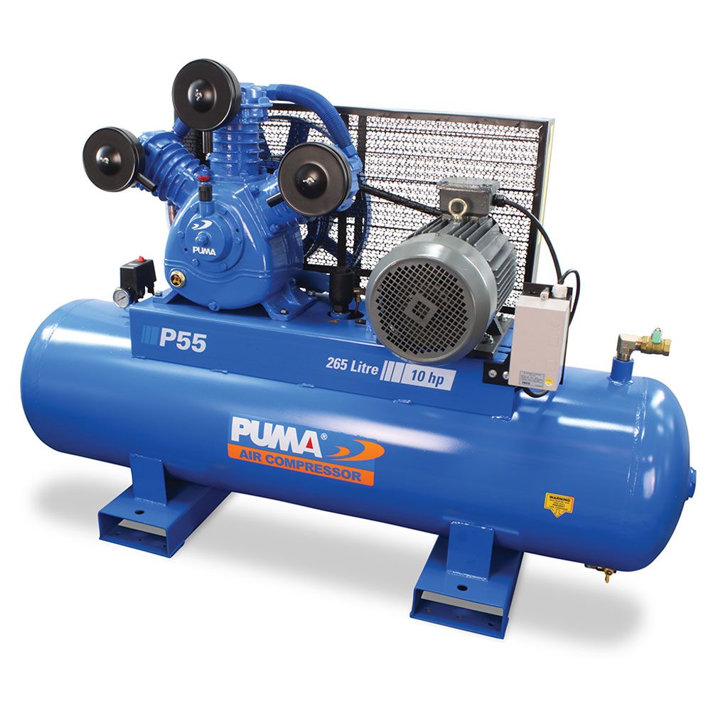 PUMA Air Compressor PU P55 415V 10HP 750RPM Electric Motor Air Compressor