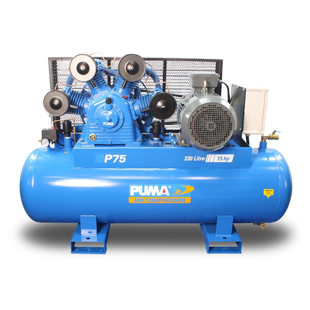 PUMA Air Compressor PU P75 415V 15HP 815RPM Electric Motor Air Compressor