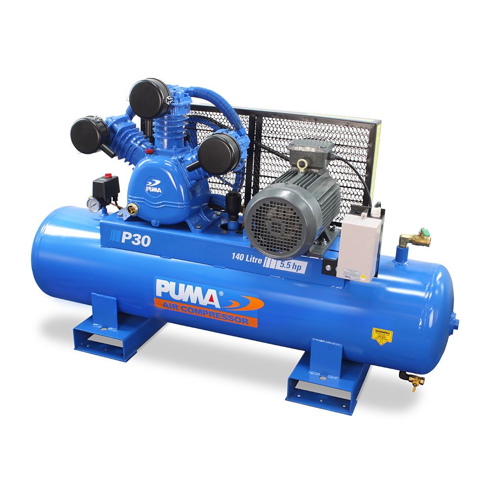 PUMA Air Compressor PU P30 415V 5.5HP 810RPM Electric Motor Air Compressor