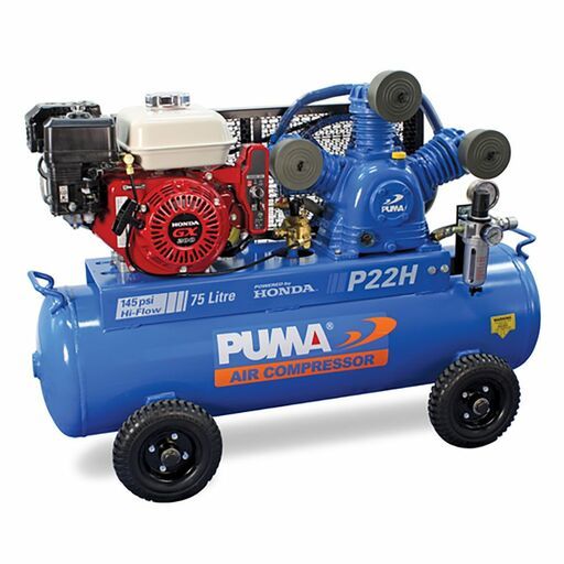 PUMA Air Compressor PU P22H ES 6.5HP 900RPM Electric Start Petrol ...