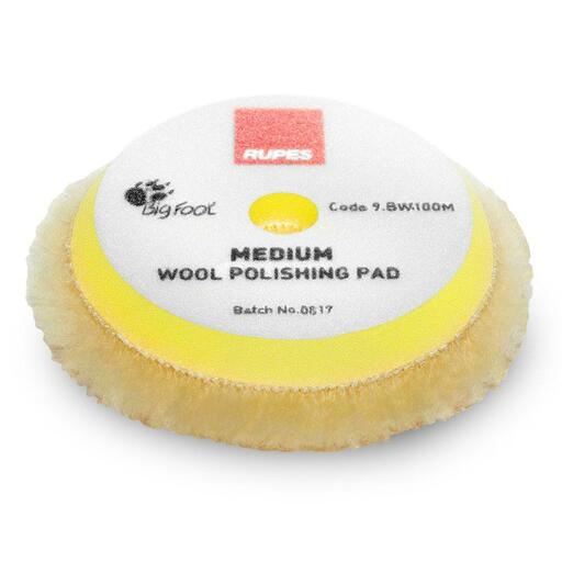 Rupes 9.BW100M/1 80/90mm Big Foot Yellow Medium Wool Polishing Pad