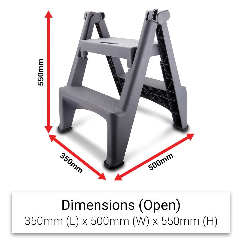 Climbrite CHSL2 150kg 2-Step HandiStep Ladder