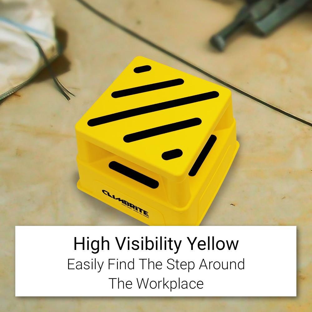 Climbrite CSS250 250kg Moulded Industrial Yellow Safety Step