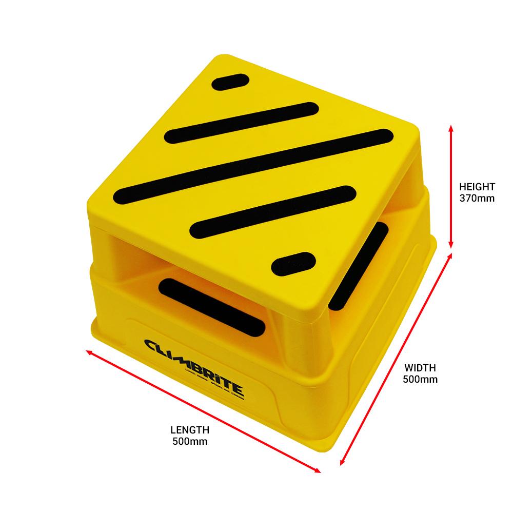 Climbrite CSS250 250kg Moulded Industrial Yellow Safety Step