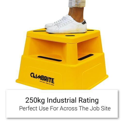 Climbrite CSS250 250kg Moulded Industrial Yellow Safety Step