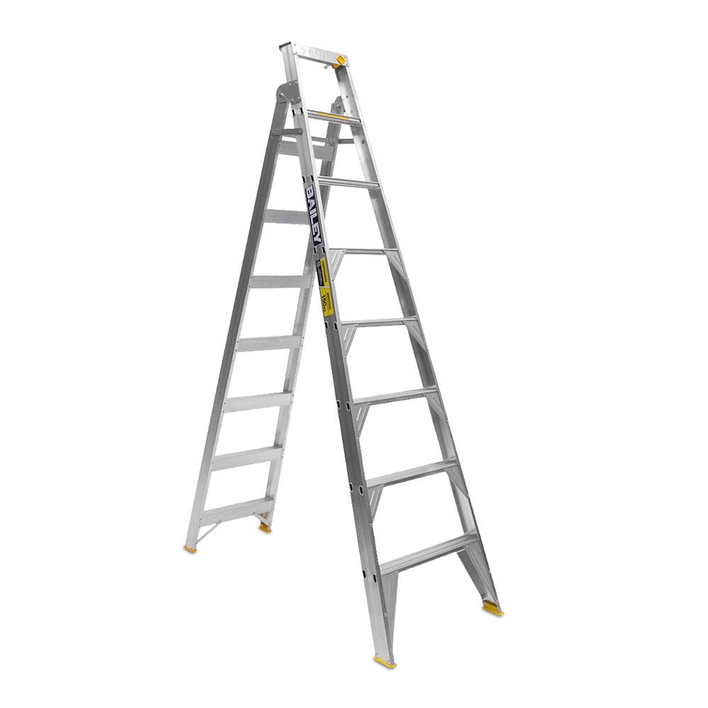 Bailey FS13397 2.4m/4.4m 150kg Rated Aluminium 8 Step Dual Purpose Ladder